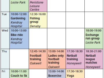 Physical Health and Wellbeing Team - Joy